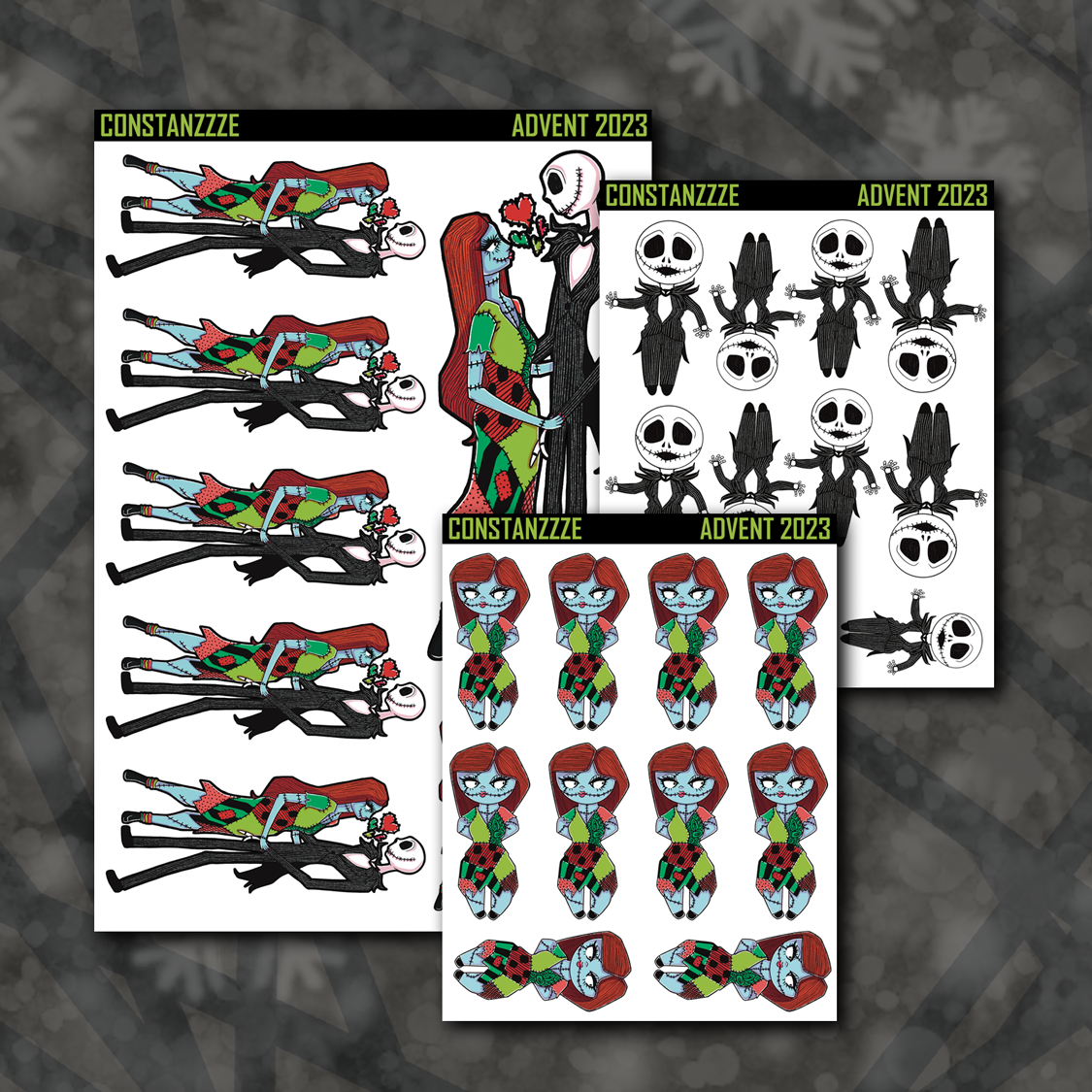 NBC 2023 Advent Day 3 Sticker Sheets – Constanzzze