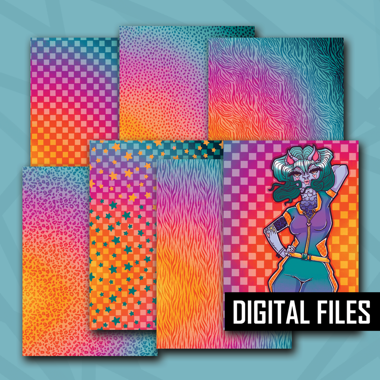 Digital Race to Wild 5x7" Sticker Page Pack – Constanzzze