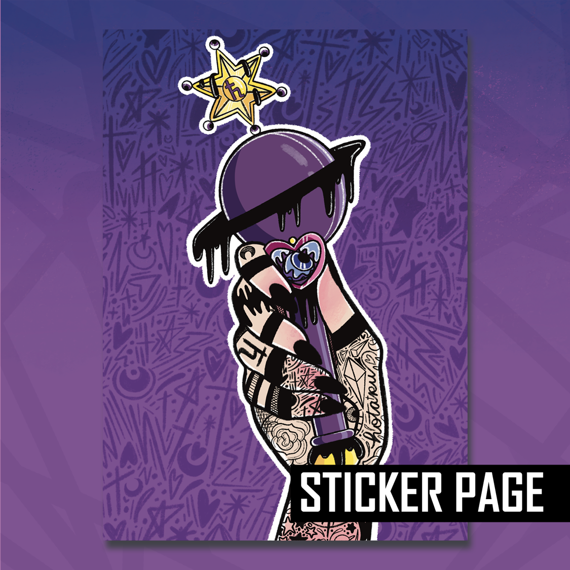 Saturn Oracle Wand Sticker Page – Constanzzze