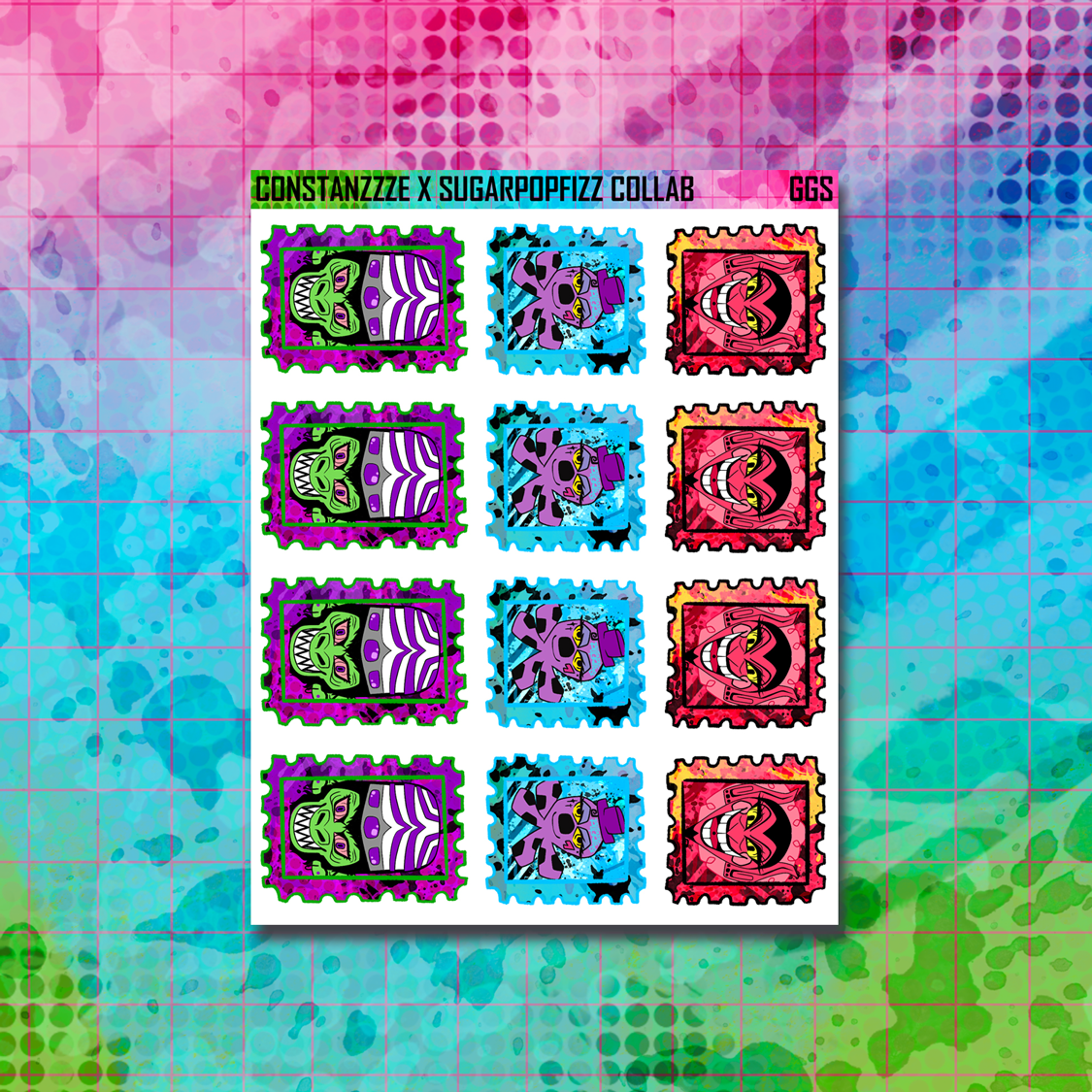 Girl Gang Villain Stamps Sticker Sheet – Constanzzze