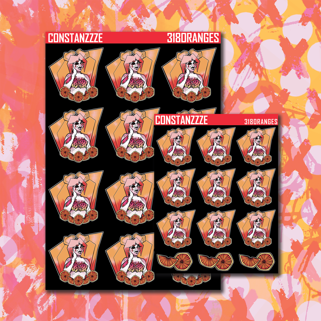 Blackout 318 With Oranges Sticker Sheets – Constanzzze