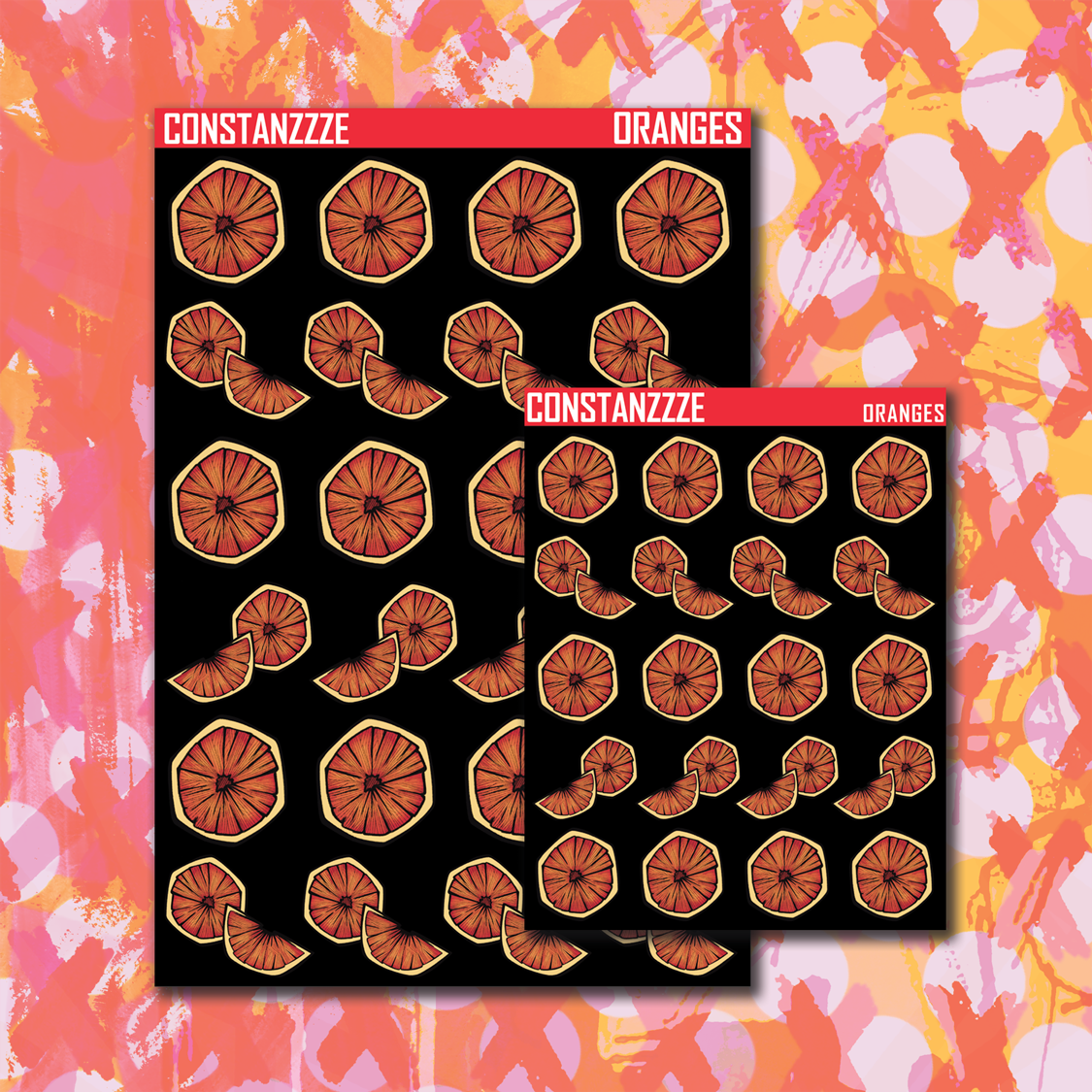 318 Blackout Oranges Sticker Sheets – Constanzzze