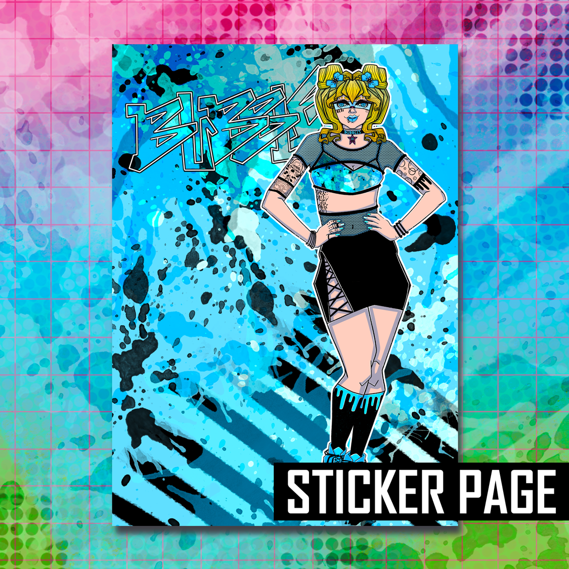 Bubbles Full Body Sticker Page – Constanzzze