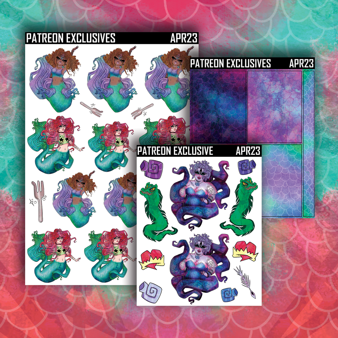 Mermaid Oracle Deco Sticker Sheets – Constanzzze