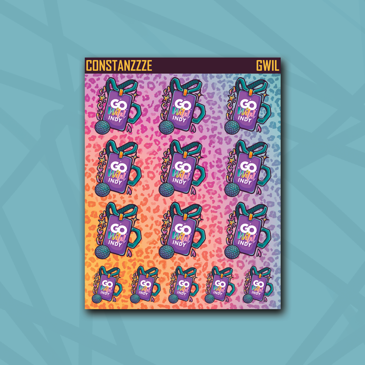 Race to Wild Lanyard Sticker Sheet – Constanzzze