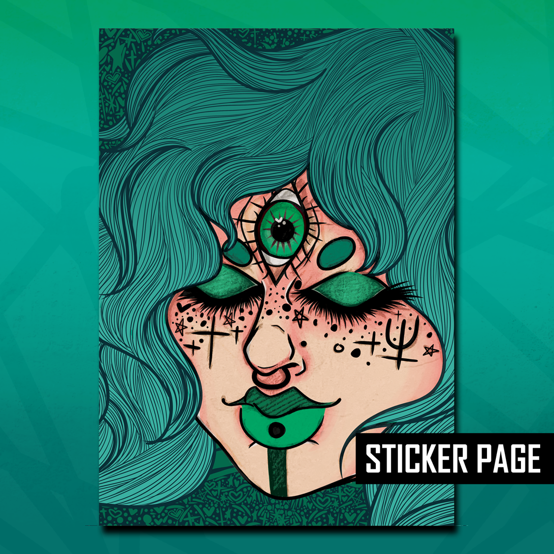 Neptune Oracle Sticker Page – Constanzzze