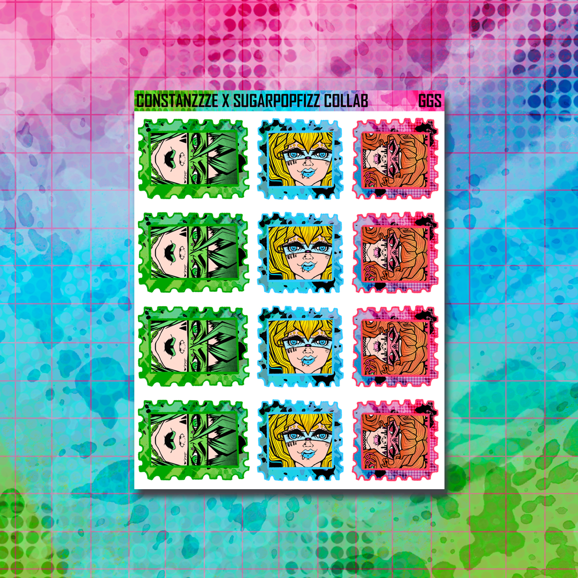 Girl Gang Stamps Sticker Sheet – Constanzzze