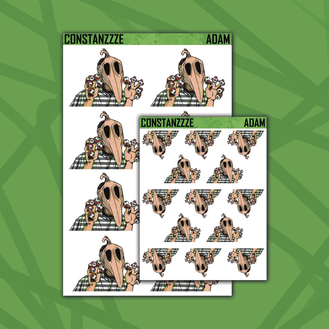 Scary Adam Sticker Sheet – Constanzzze