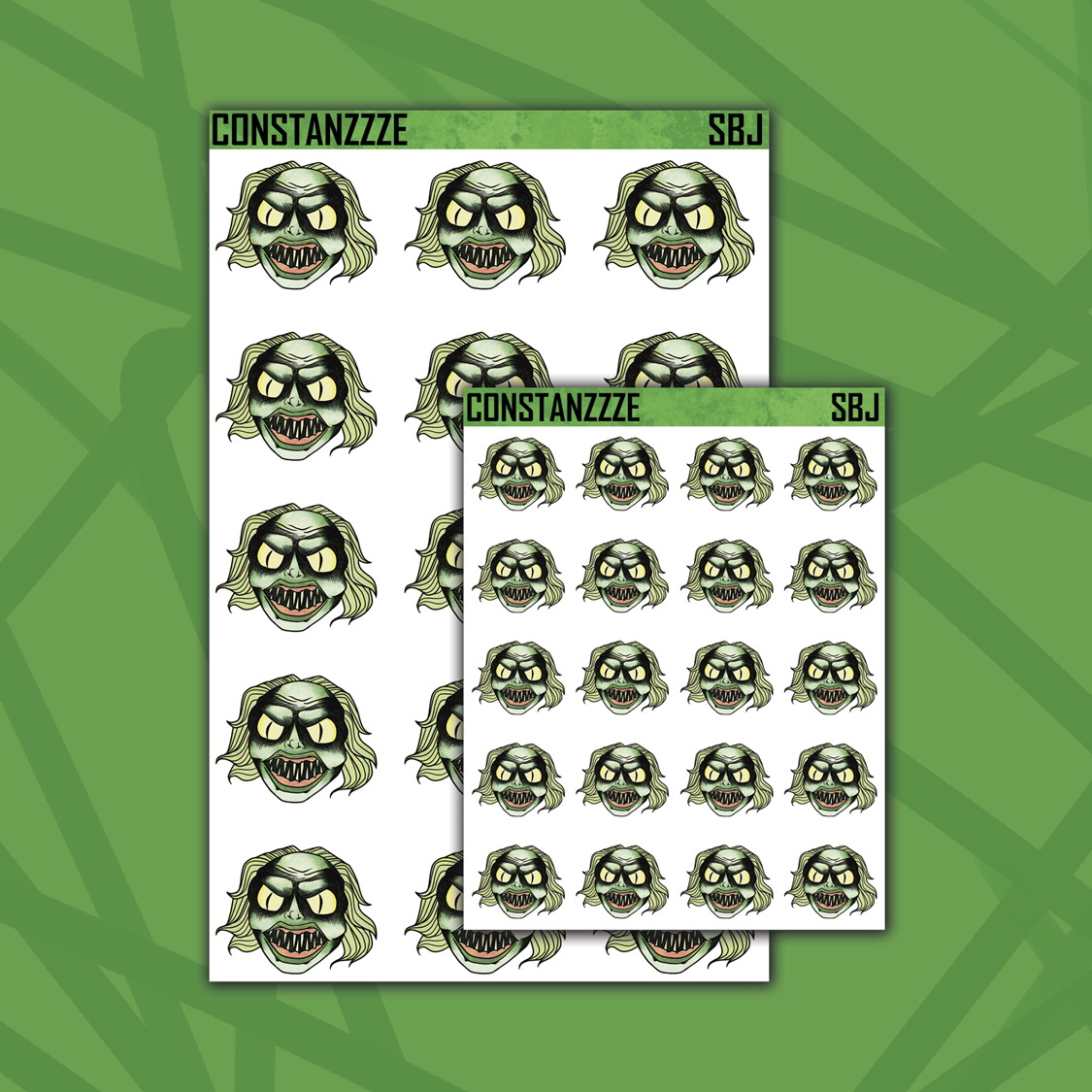 Scary Beetle 🧃 Sticker Sheet – Constanzzze