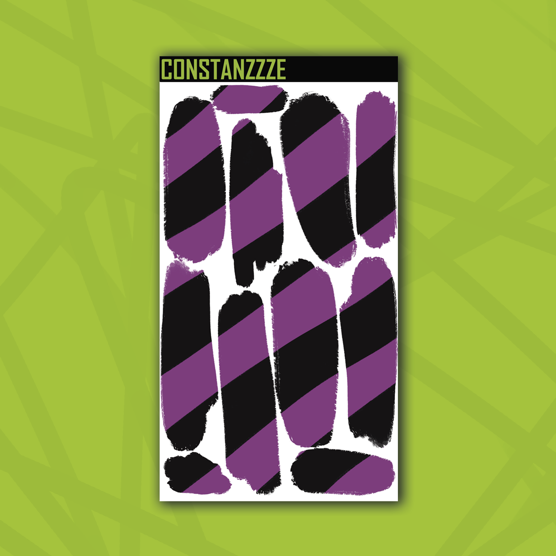 Traditional Thick Stripe Large Swatch Sticker Sheet – Constanzzze