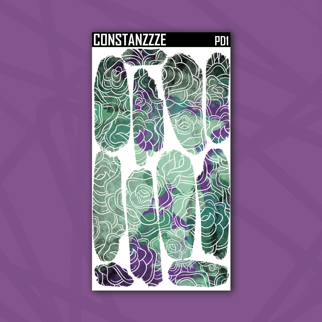 Light Plague Doctor Roses Large Swatch Sticker Sheet – Constanzzze
