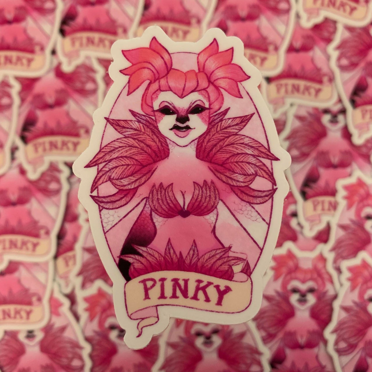 Flora Mermaid Vinyl Sticker – Constanzzze