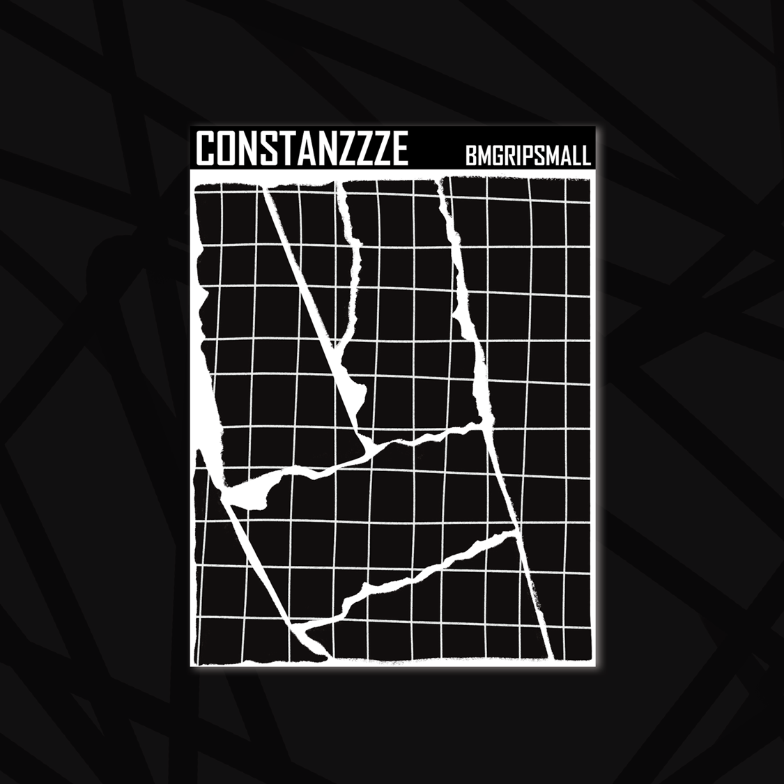 Small Messy Black Grid Rippies Sticker Sheet – Constanzzze