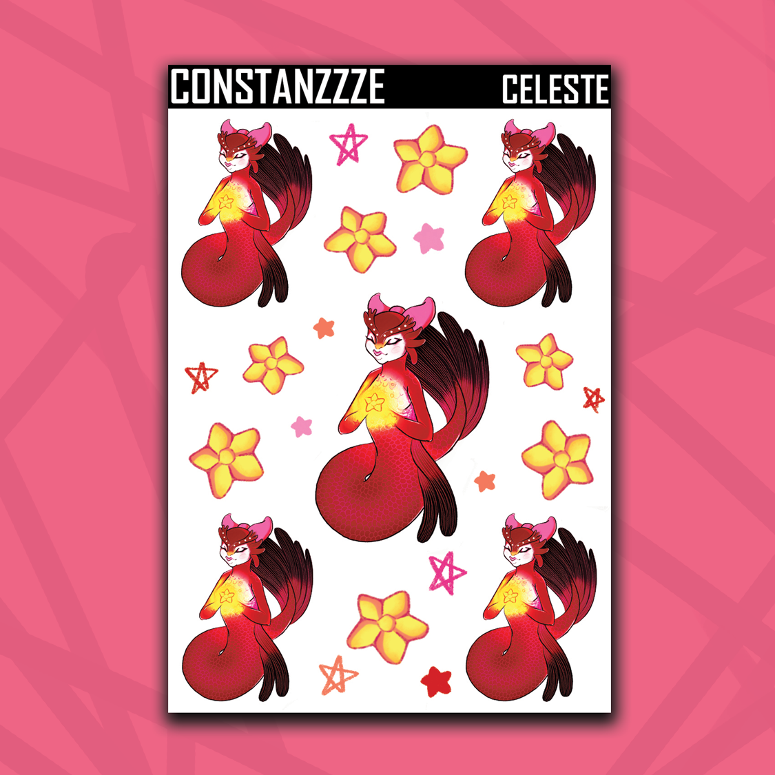 Celeste Mermaid Sticker Sheet – Constanzzze