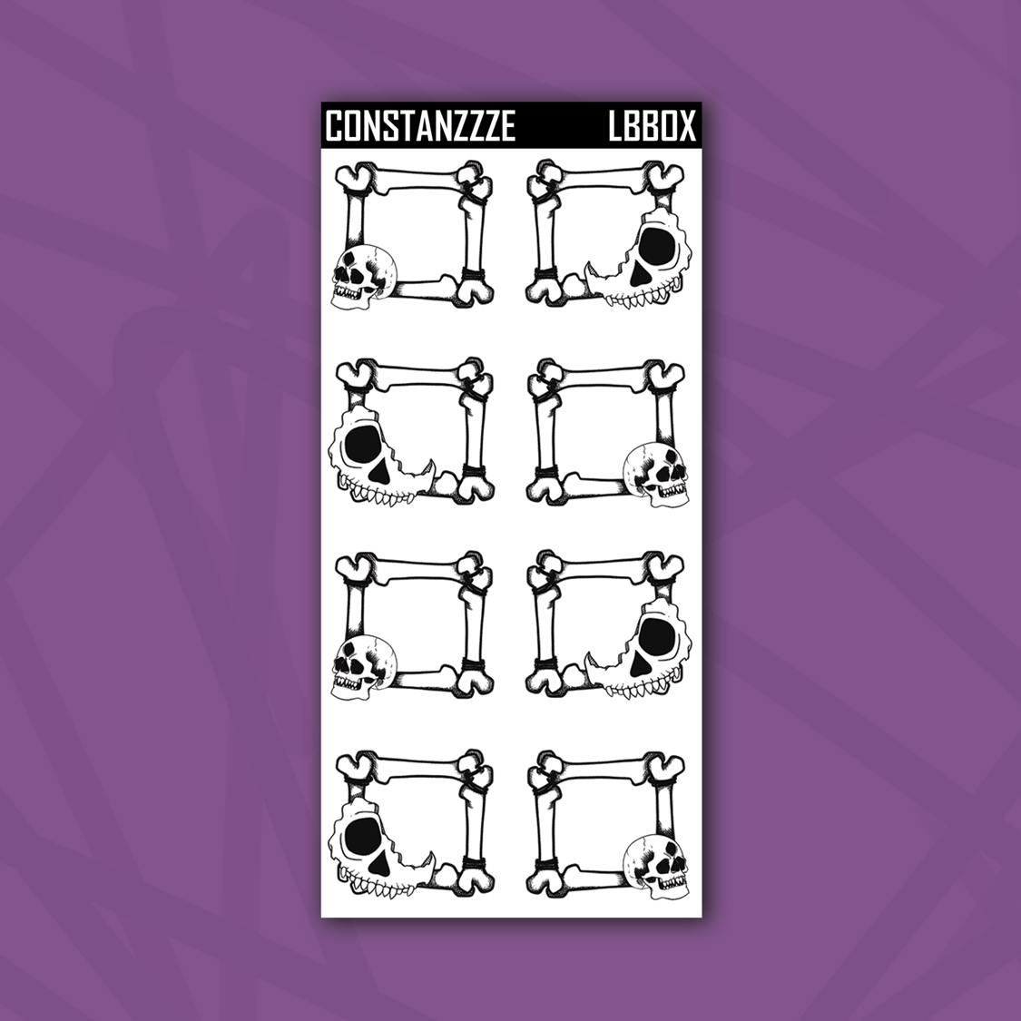 Bone Boxes Sticker Sheet – Constanzzze