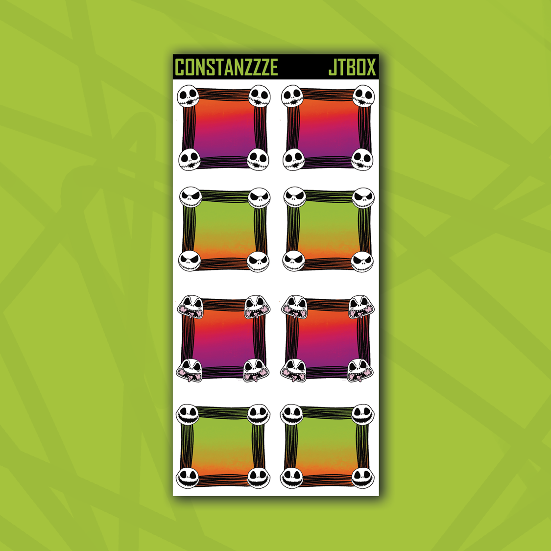 Traditional Jack Box Sticker Sheet – Constanzzze