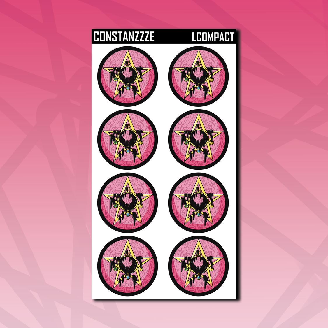 Large Drippy Oracle Compact Sticker Sheet – Constanzzze