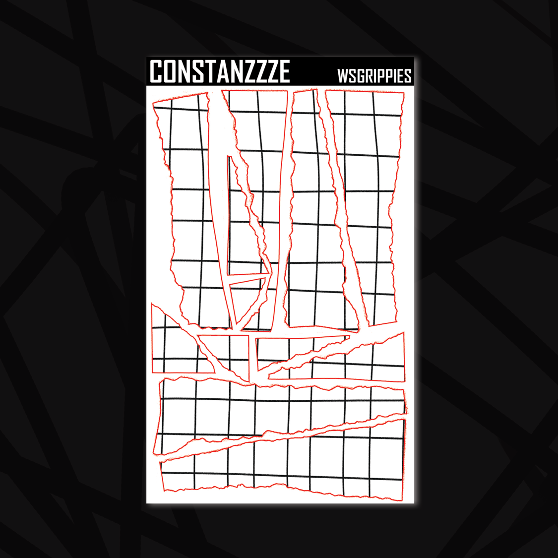 White Messy Grid Rippies Sticker Sheet – Constanzzze