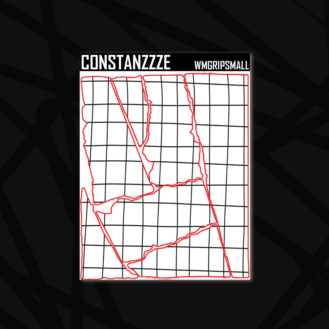 Small Messy White Grid Rippies Sticker Sheet – Constanzzze