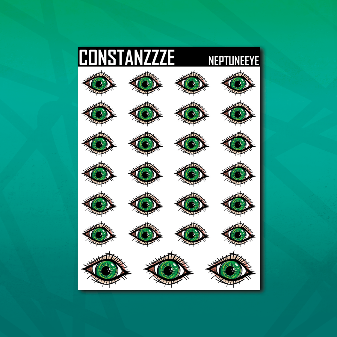 Neptune Oracle Eye Sticker Sheet – Constanzzze