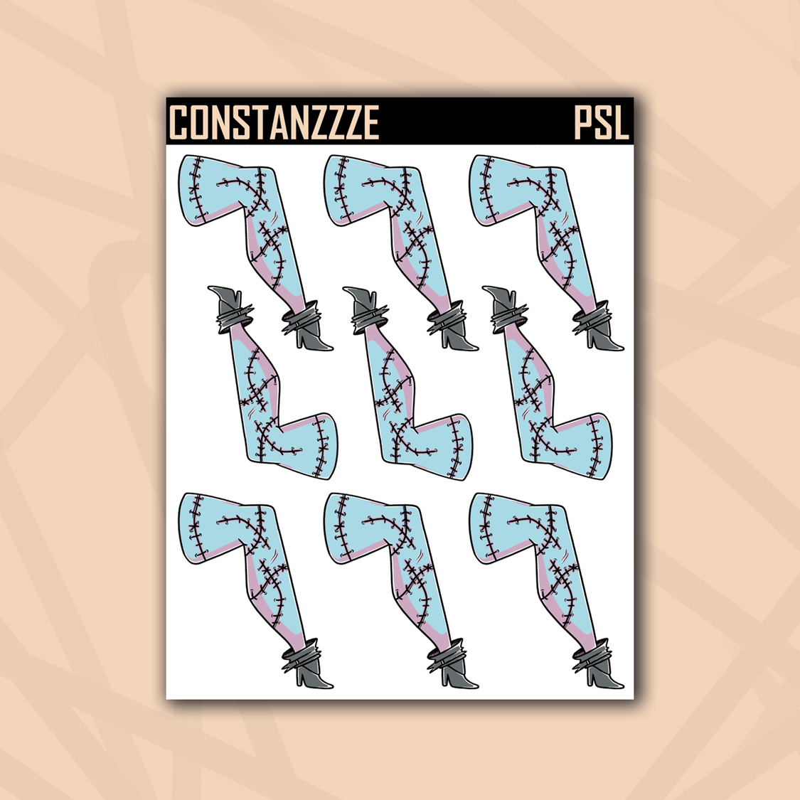 Pastel Sally Leg Sticker Sheet – Constanzzze