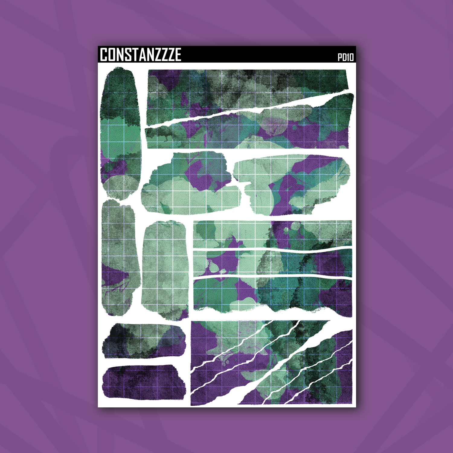 Plague Doctor Grid Variety Swatch and Rippies Sheet – Constanzzze
