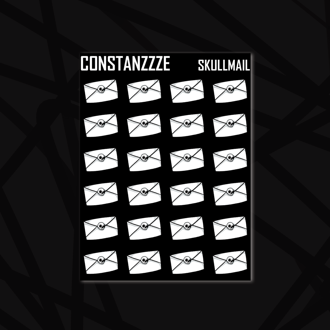 Skull Happy Mail Sticker Sheet – Constanzzze