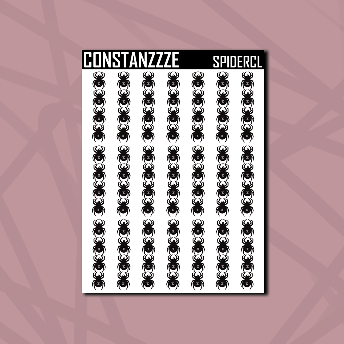 Spider Checklist Sticker Sheet – Constanzzze