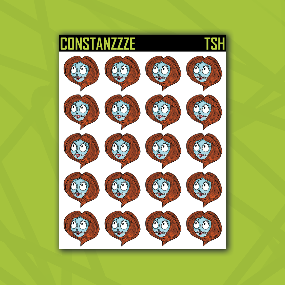 Traditional Sally Head Sticker Sheet – Constanzzze