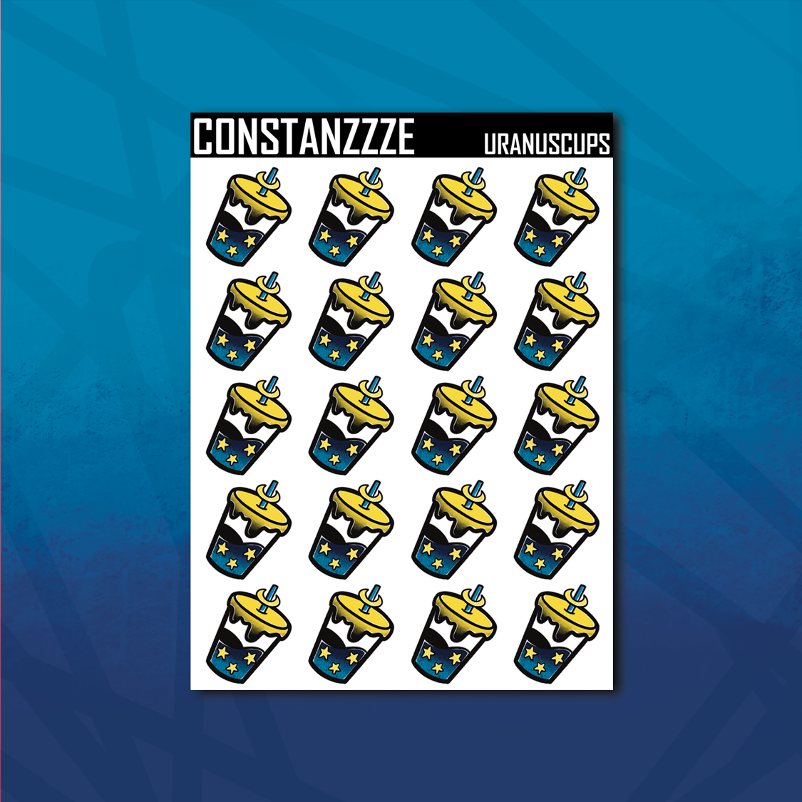 Uranus Oracle Drinkie Sticker Sheet – Constanzzze